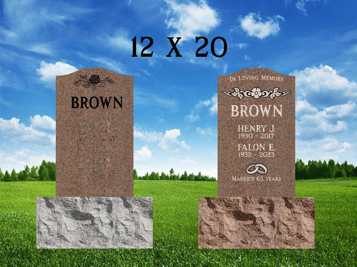 Standard Upright (6" Thick) | Grace Monuments